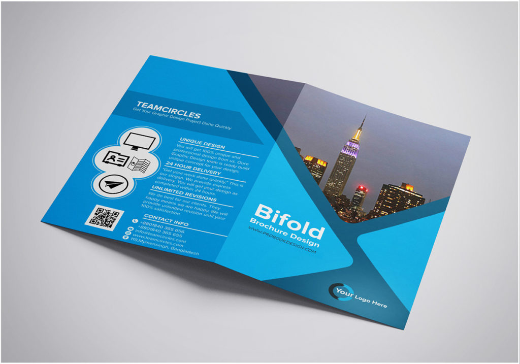 Free A3 Half-Fold Brochure Mockup - Mockup City
