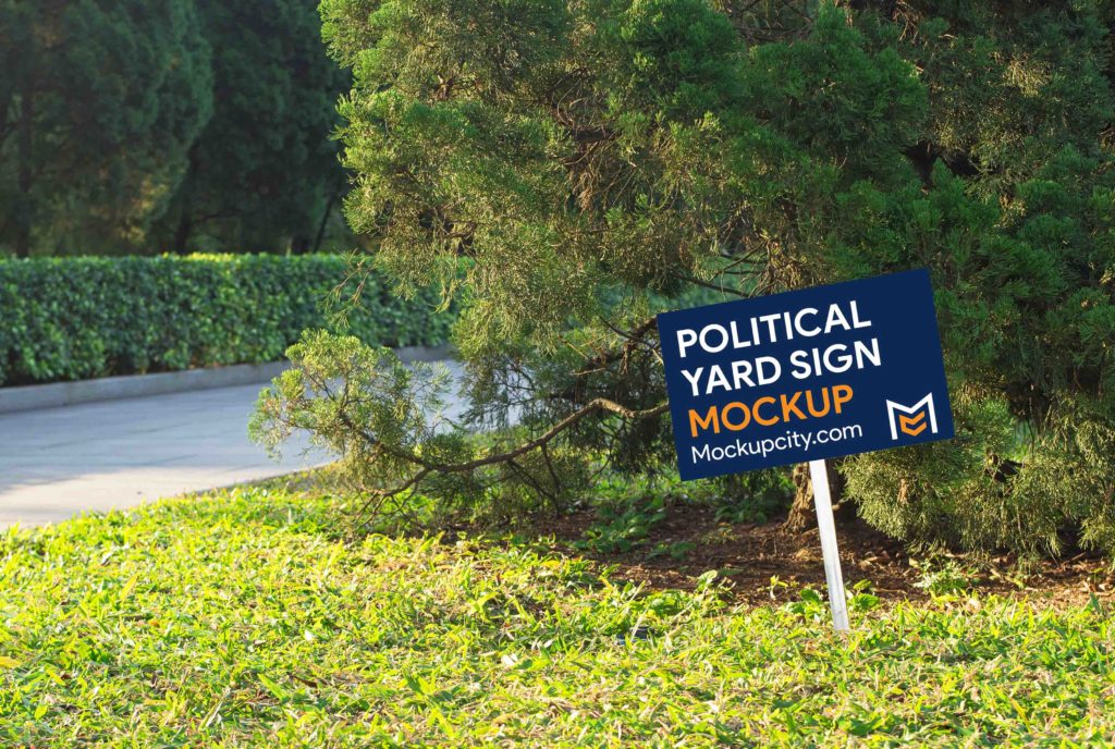 Free Download Political Yard Sign Mockup - Mockup City
