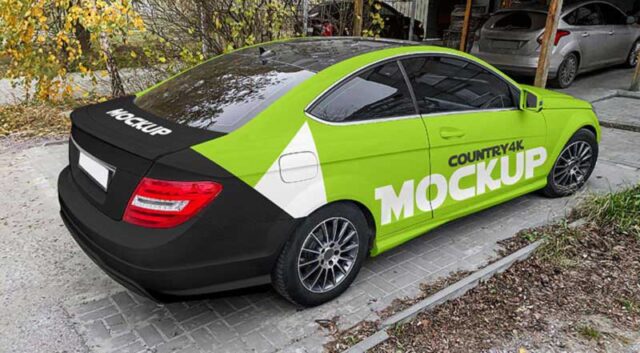 Free Luxury Car PSD Mockup - Mockup City