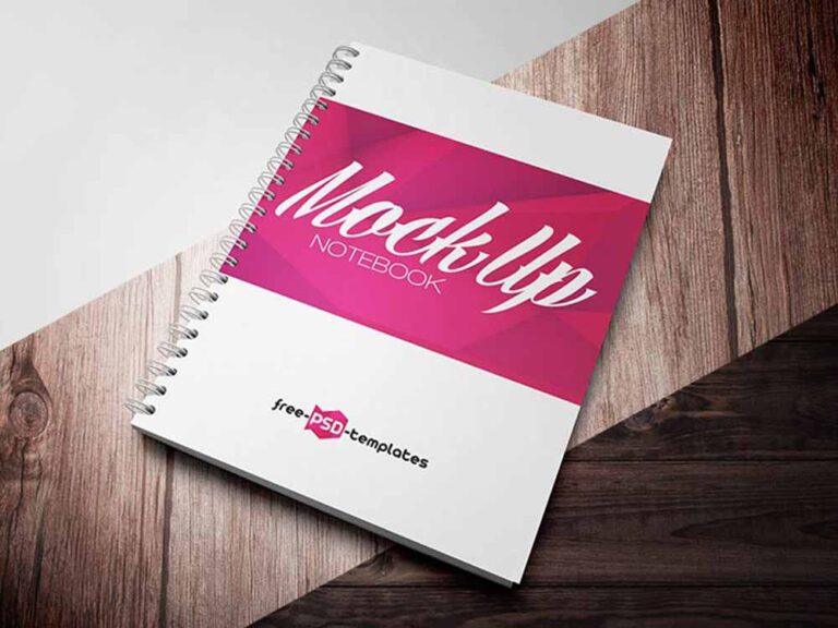 Free Ring-Bound Notebook Mockup - Mockup City